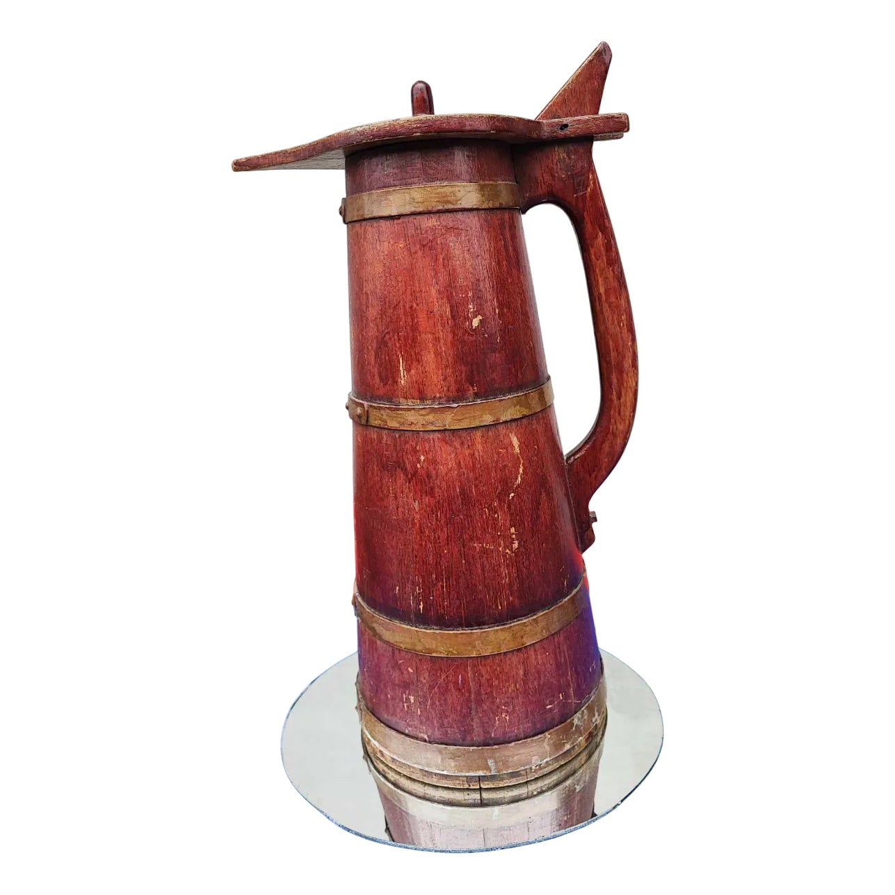 Pre-War Wooden Jug, 1890s | Chairish