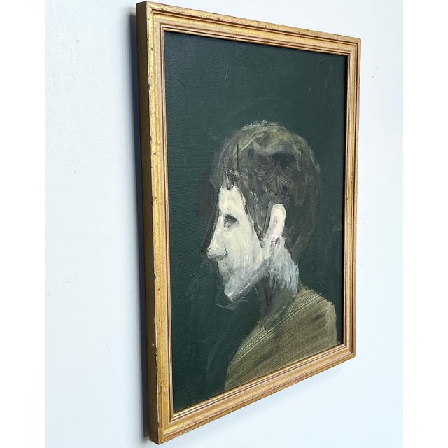 Modern Contemporary Abstract Male Side Profile Portrait Painting ...