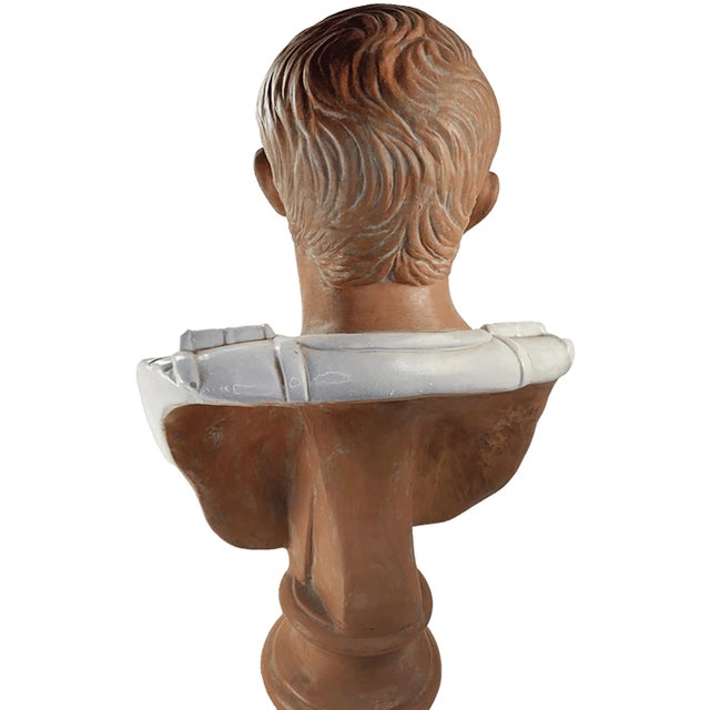 Late 20th Century Modern Bust of a Roman Soldier | Chairish