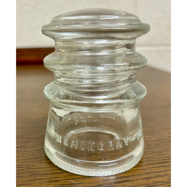 Vintage Clear Glass Hemingray-10 Insulator 13-54 | Chairish