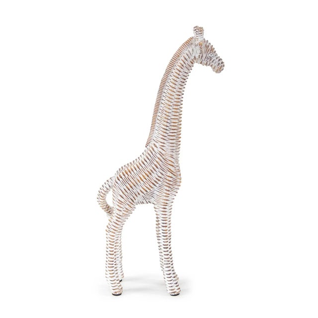 African Giraffe Resin Sculpture | Chairish