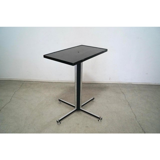 1970’s Mid-Century Modern Chrome Pedestal Tv Stand | Chairish