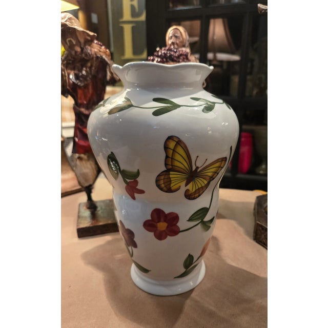 Vintage Hand Painted Pacific Rim Vase | Chairish