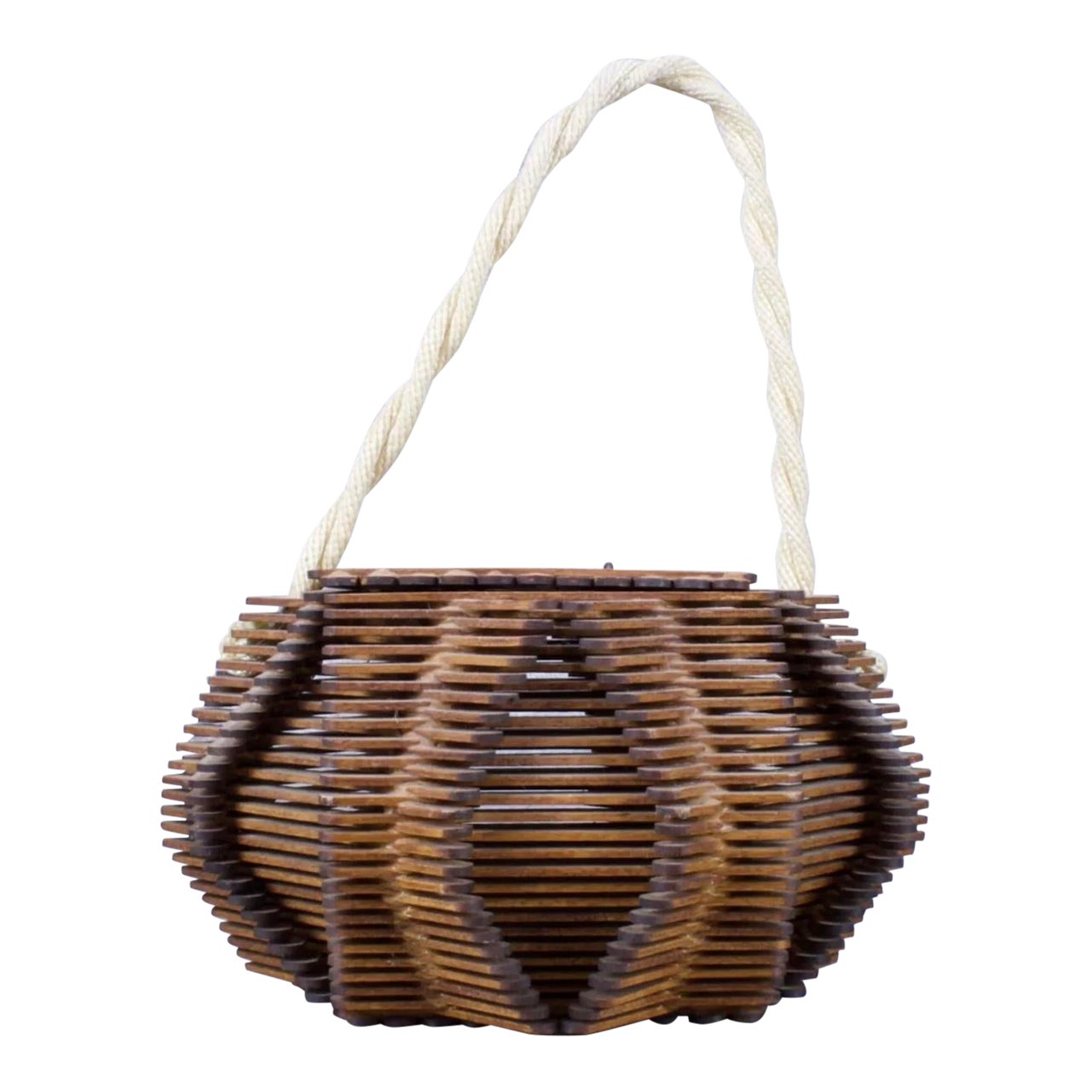 Vintage Tramp Folk Art Vessel | Chairish