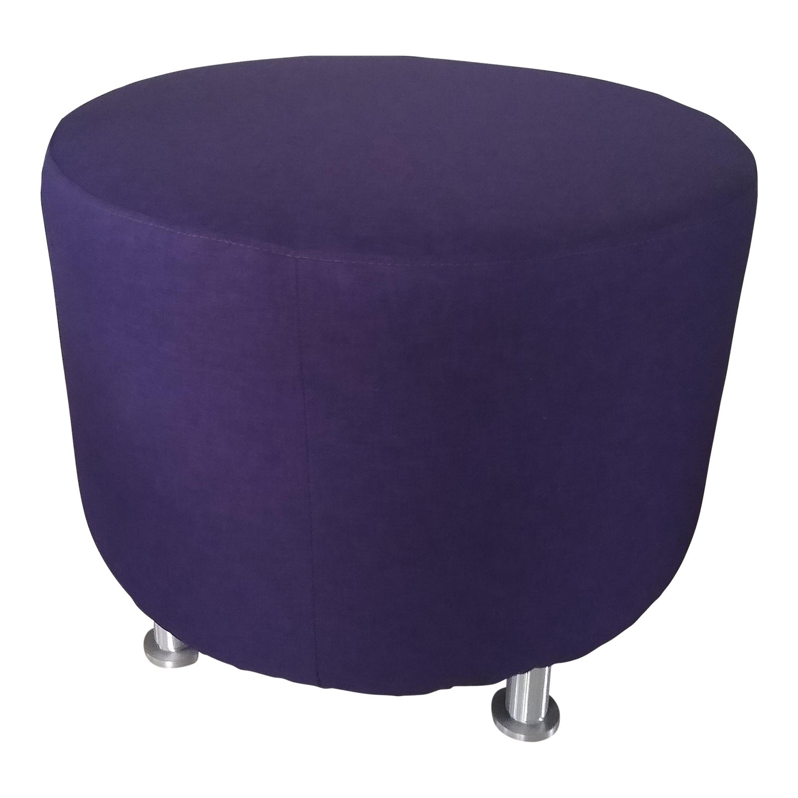 Alight Purple Round Ottoman by Steelcase | Chairish