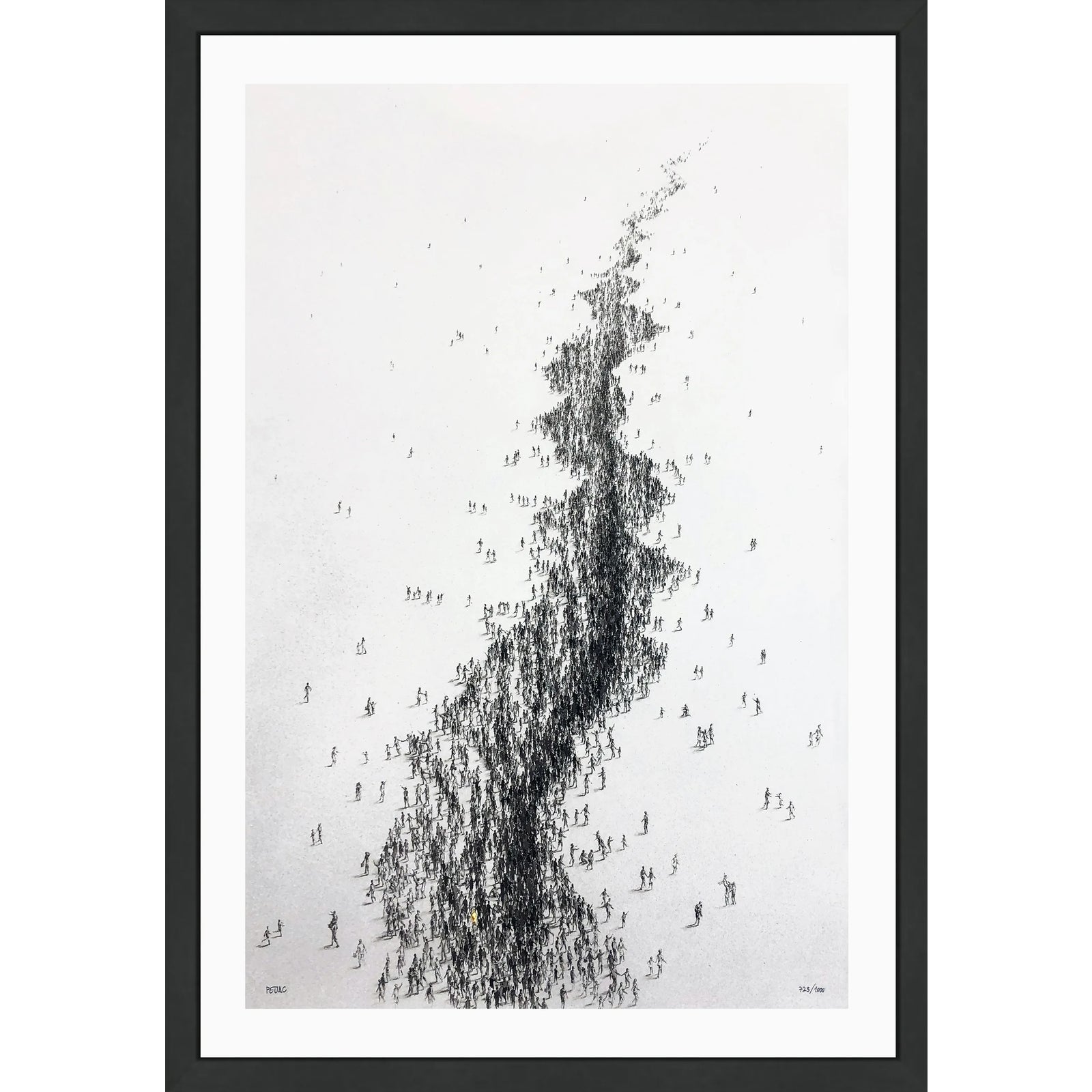 Pejac Hope (Unique Screen Print With Gold Leaf), 2024 | Chairish