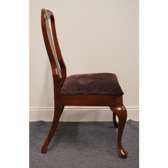 Set of 6 Cresent Furniture Solid Cherry Traditional Queen Anne Style ...