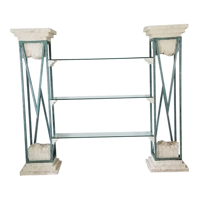 Architectural Postmodern Shelf | Chairish