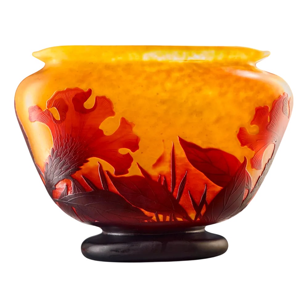 Art Nouveau Vase by Jean Daum, 1900s | Chairish