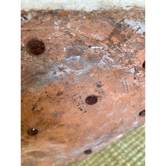 Italian White Glazed Terra Cotta Lion Cache Pot | Chairish