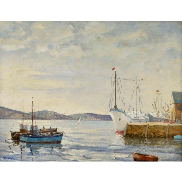 Marine Oil Painting, Hugh Boycott Brown (1909-1990) | Chairish