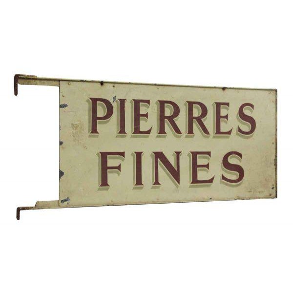 Vintage "Bijouterie Joaillerie" Riveted Double Sided Jewelry Sign ...