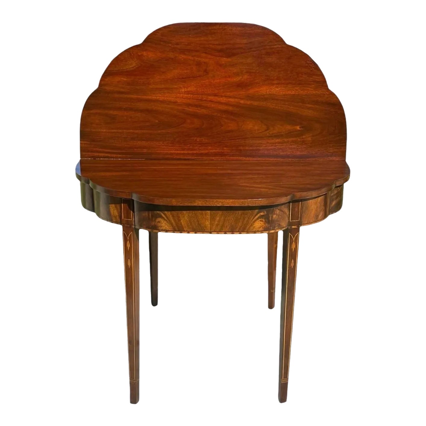 Henkel Harris Federal Style Mahogany Game Table With Bellflower ...