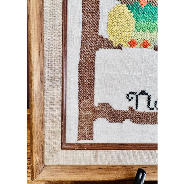 Vintage "Nobody's Perfect" Owl Needlepoint, Signed Ruth, 1976 | Chairish