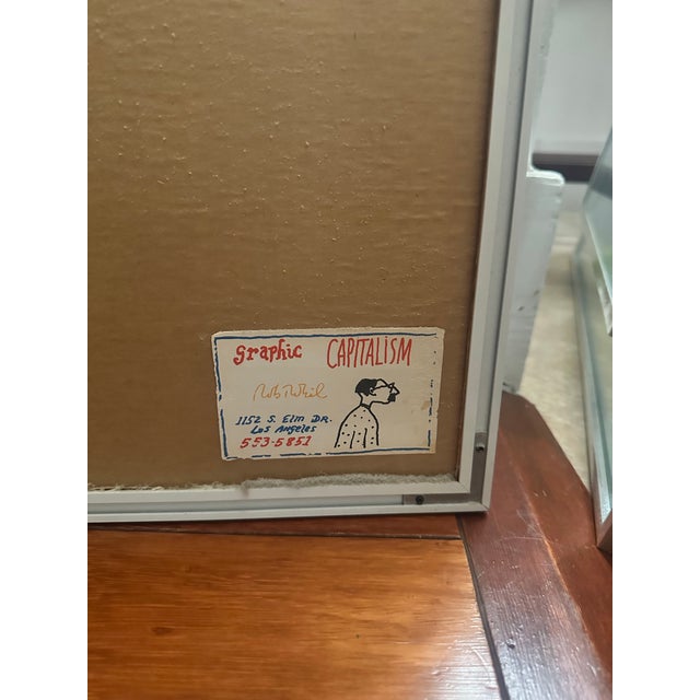 Original 1975 Ink Drawing – Café Scene, Signed & Framed. | Chairish