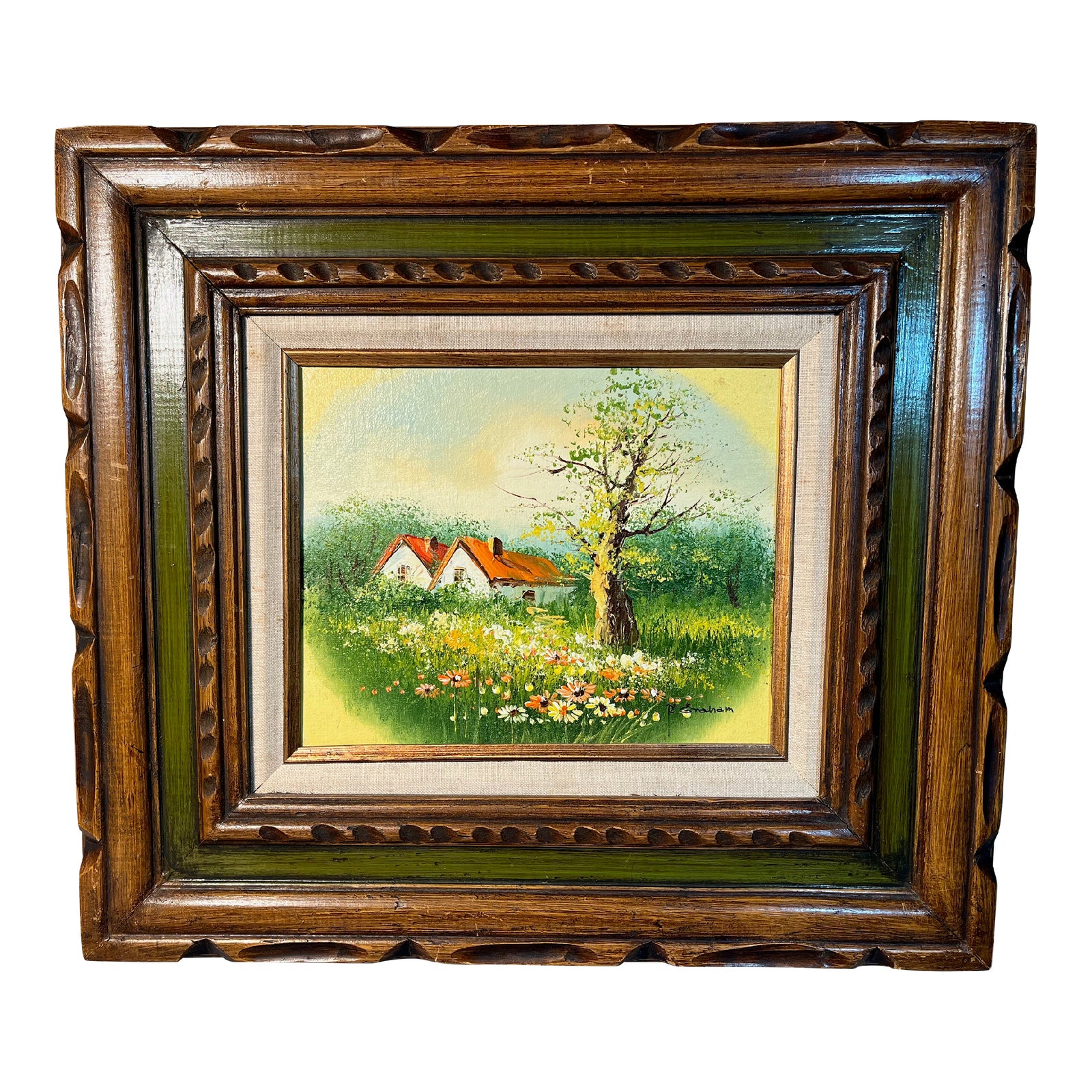 Original Oil Painting Signed Robert Graham C1950 Scottish Country ...