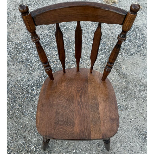 Vintage Arrowback Farmhouse Style Cherry Windsor Chairs - Set of 6 ...