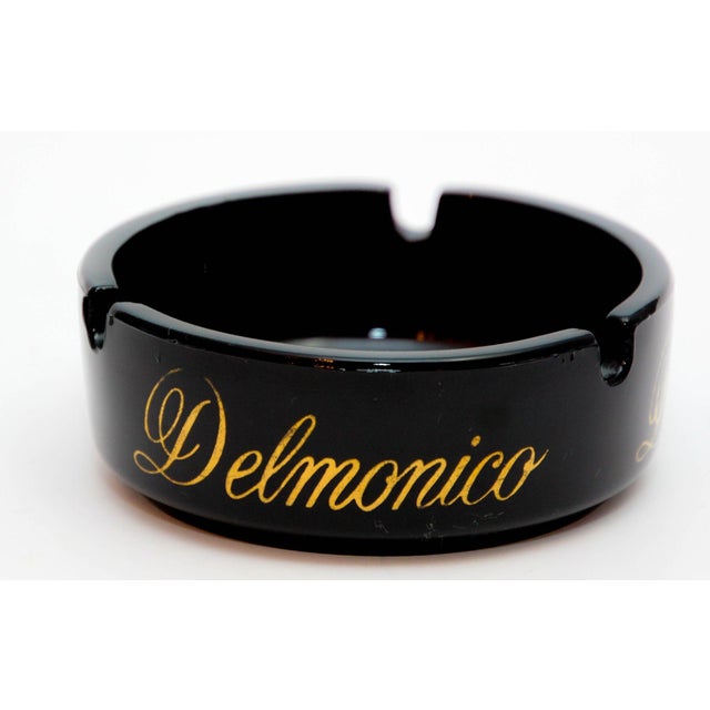 Vintage Riviera Las Vegas Dino's Den Delmonico Black Glass Ashtray ...