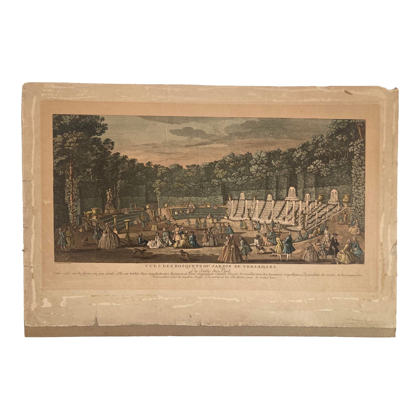 Jacques Rigaud Egraving Vues Dex Bosquets Du Jardin De Versailles ...