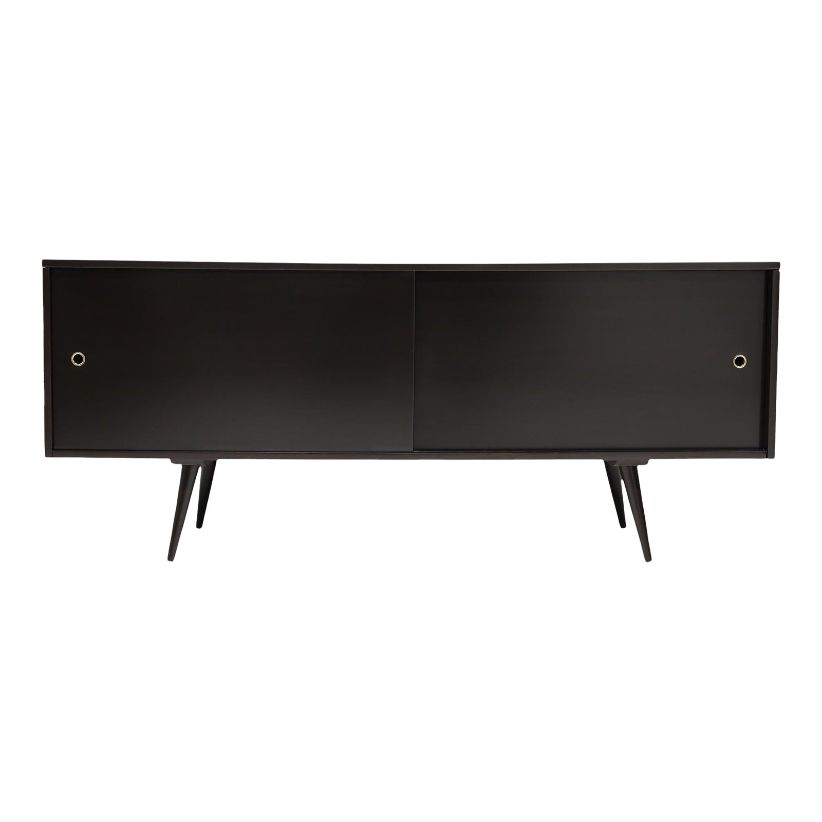 Mid 20th Century Espresso-Stained Credenza Attributed to Paul McCobb ...