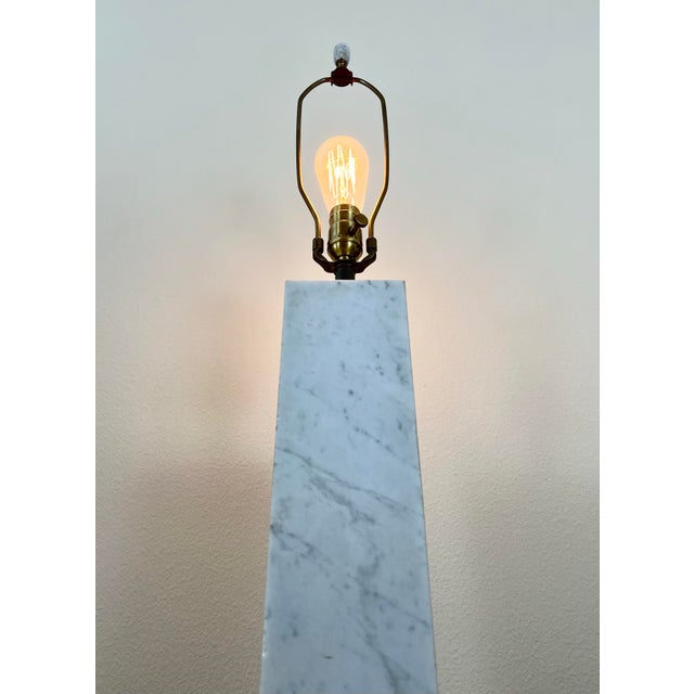 Italian Modern Style Rectangular Marble Table Lamp | by Sonneman ...