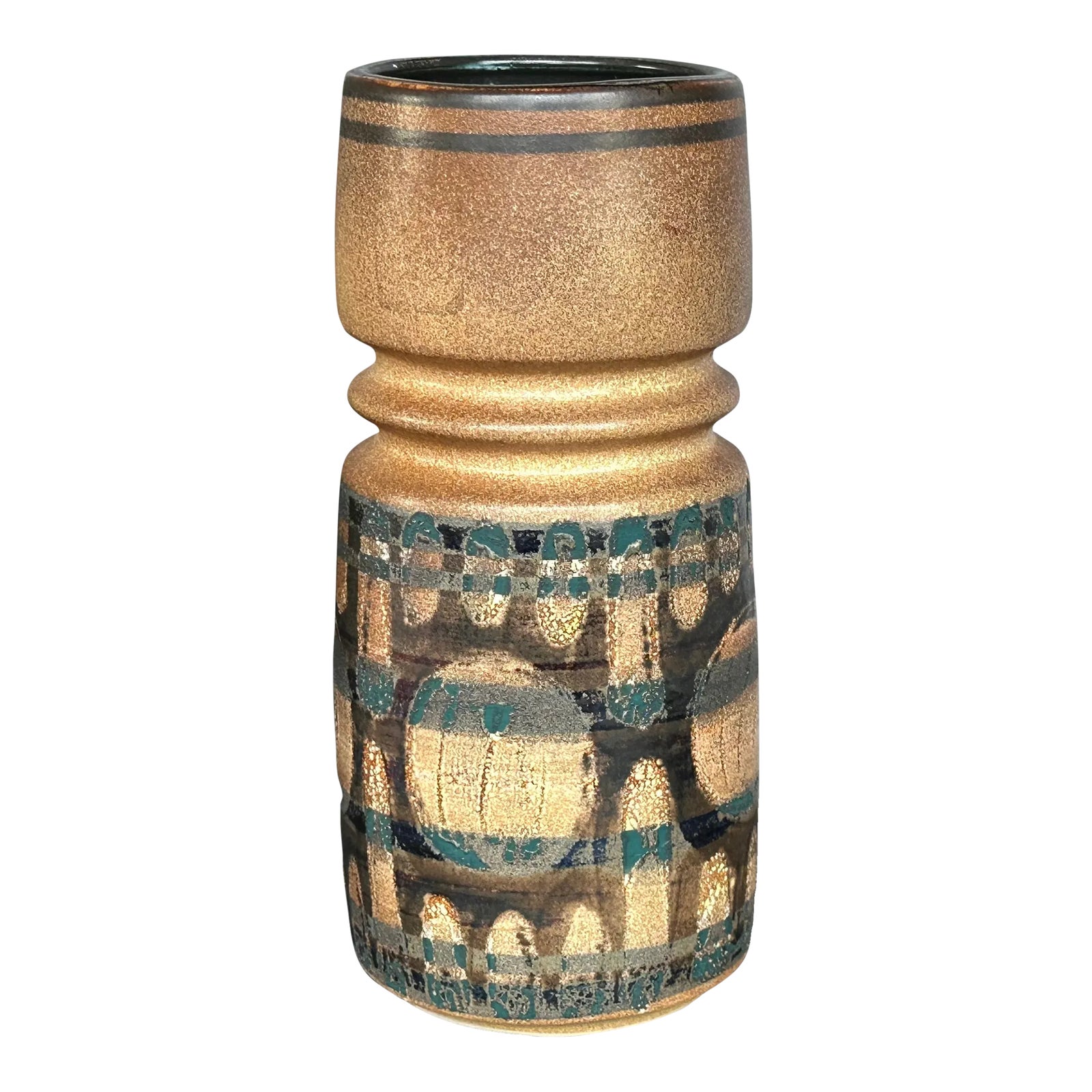 Lapid Israel Modern Studio Art Pottery Vase | Chairish