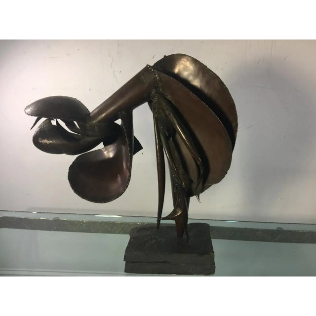 1960s Albert Paley (Attributed) abstract Brutalist Sculpture With Black ...