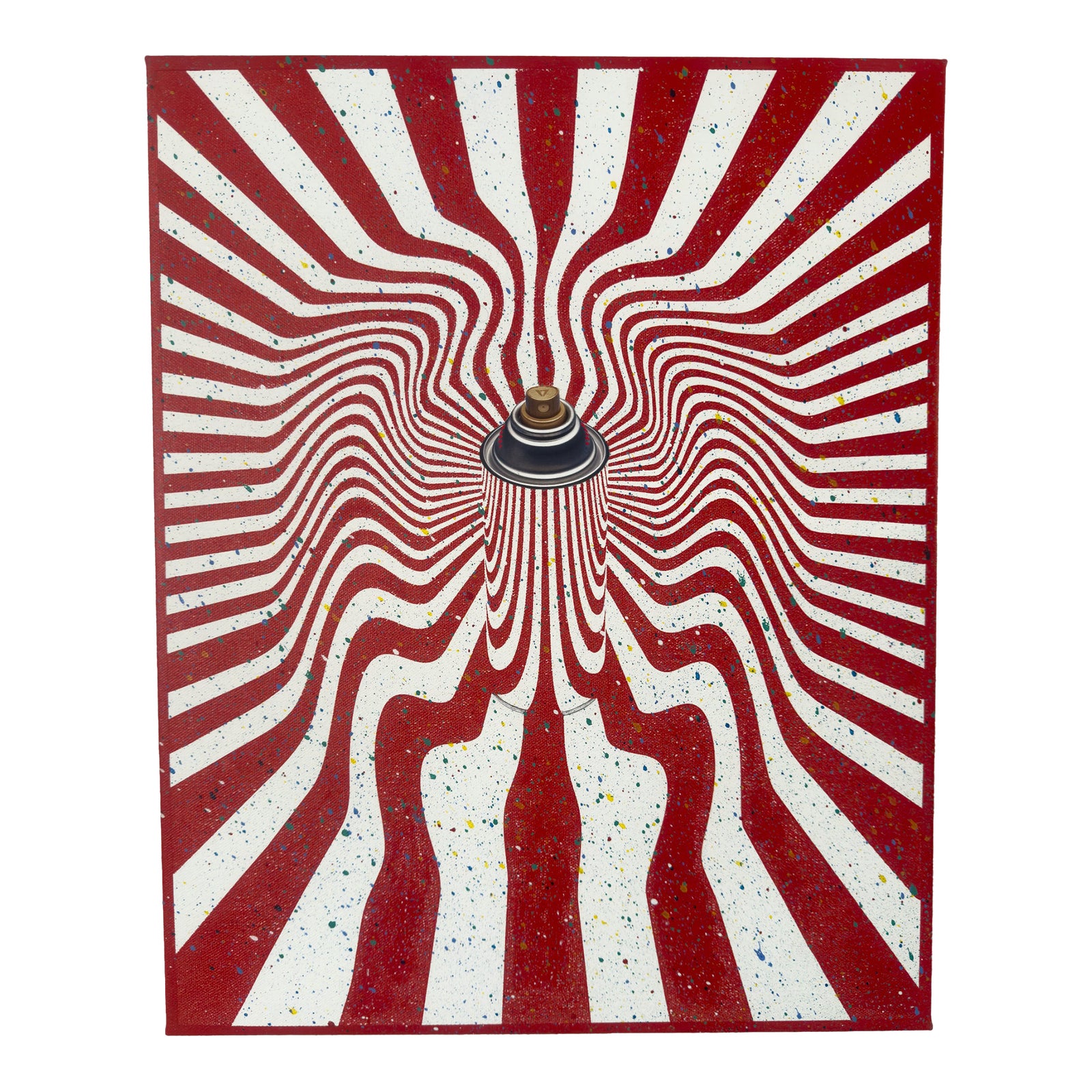 Spray Paint Embellished Spray Can Screen Print | Chairish