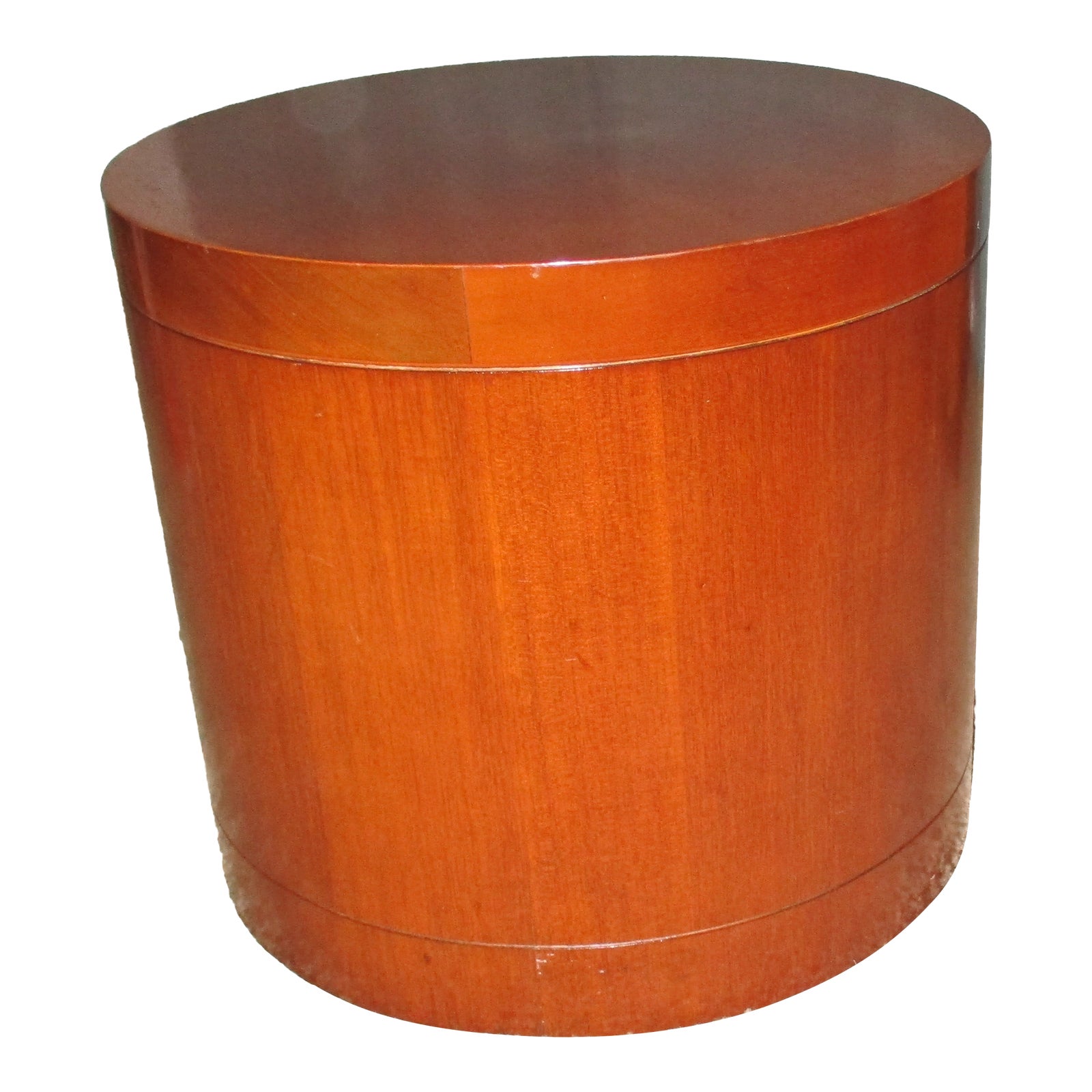 1970s Mid Century Paul Mayen for Habitat Intrex Walnut Drum Table ...