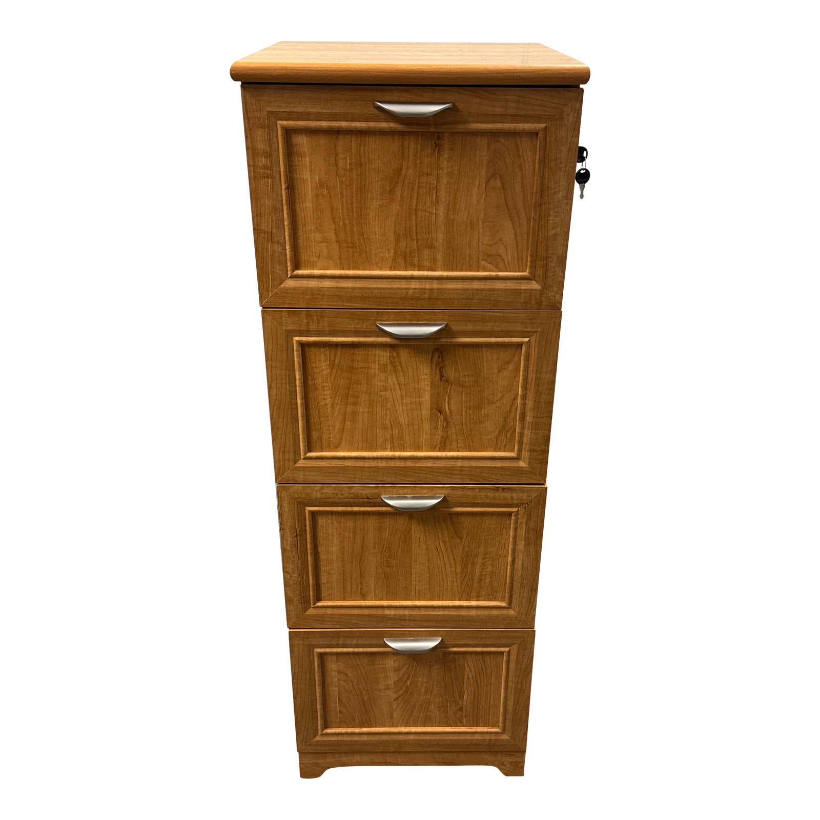Four Drawer Locking Filing Cabinet | Chairish