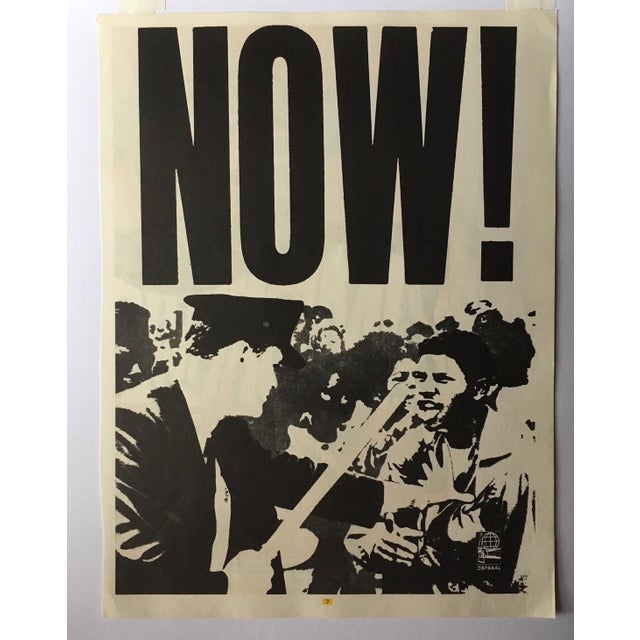 1970s "Now!" Civil Rights Documentary Poster Print | Chairish