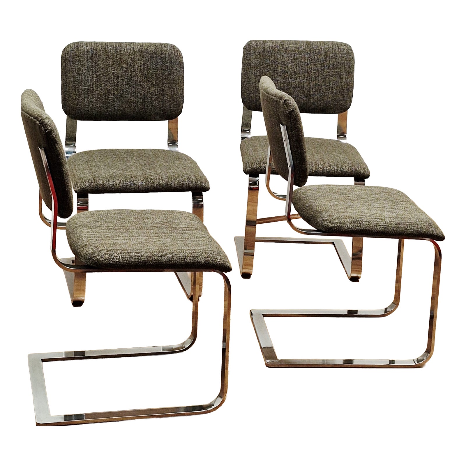 Vintage Sled Chairs from Mobel Italia, 1960s, Set of 4 | Chairish