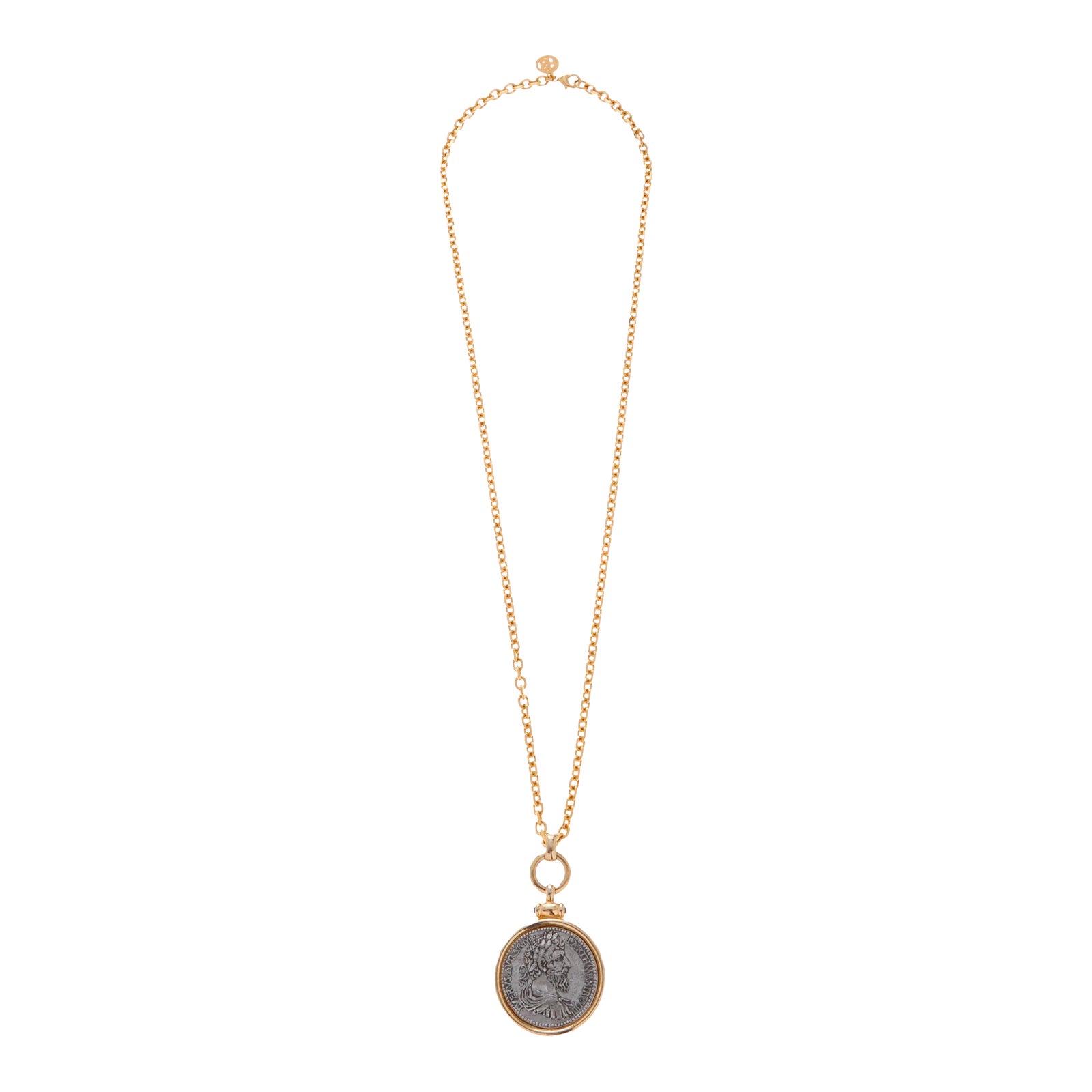Rhea 24K Gold Electroplate Necklace by Ben Amun | Chairish