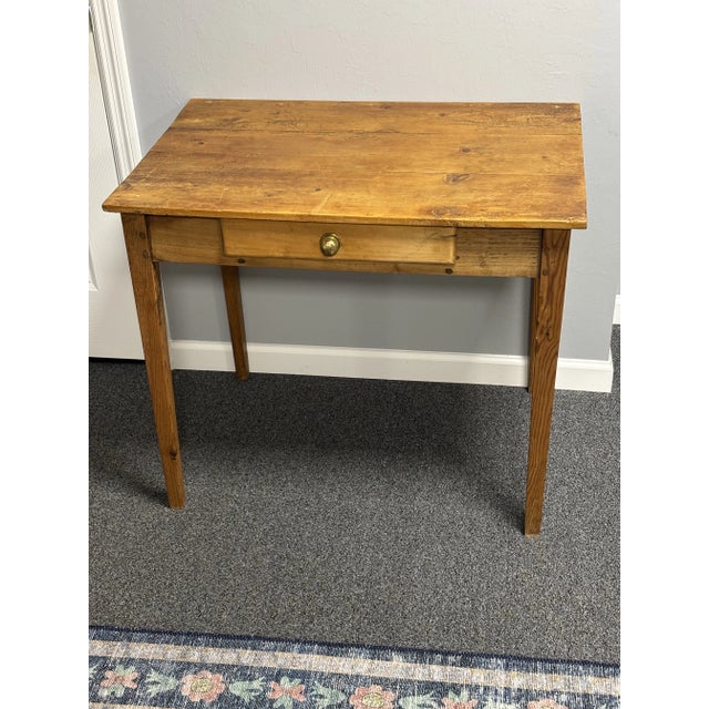 Antique Irish Pine Writing Table | Chairish