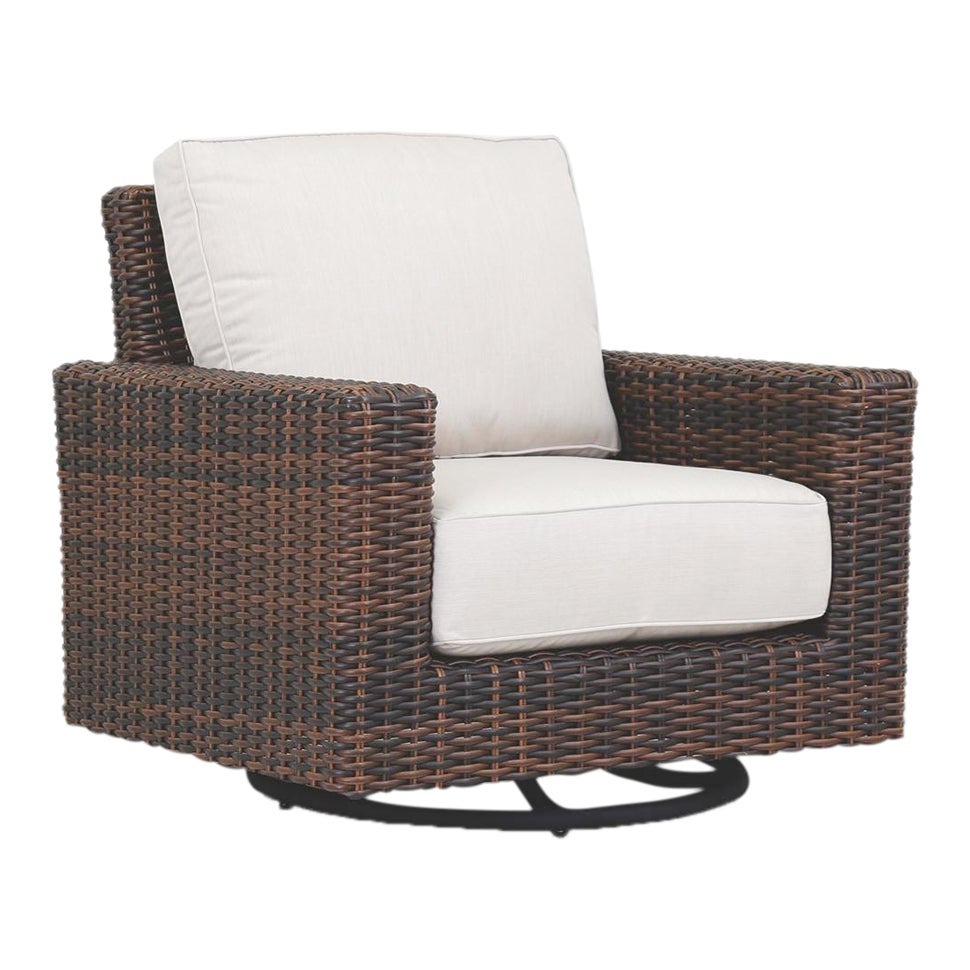 Sunset West Outdoor Montecito Swivel Rocker Club Chair with Cushions in ...