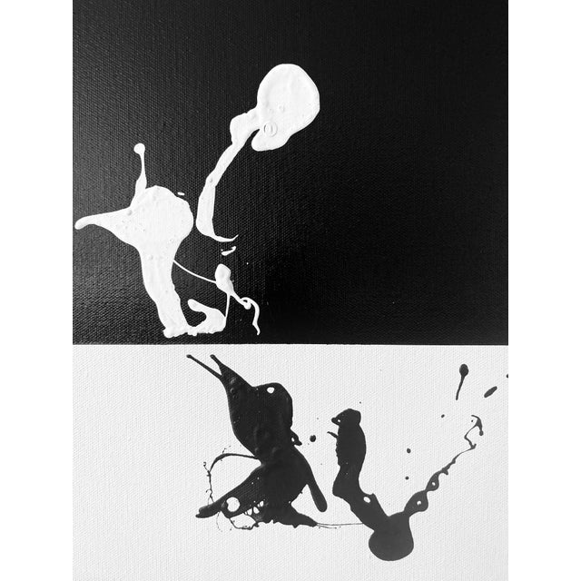 Abstract Expressionist Axel Abbott Original Acrylic Painting "Black ...