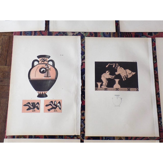 Antique Early 19th Century Large Folio Neoclassical Greek Vase Motif ...