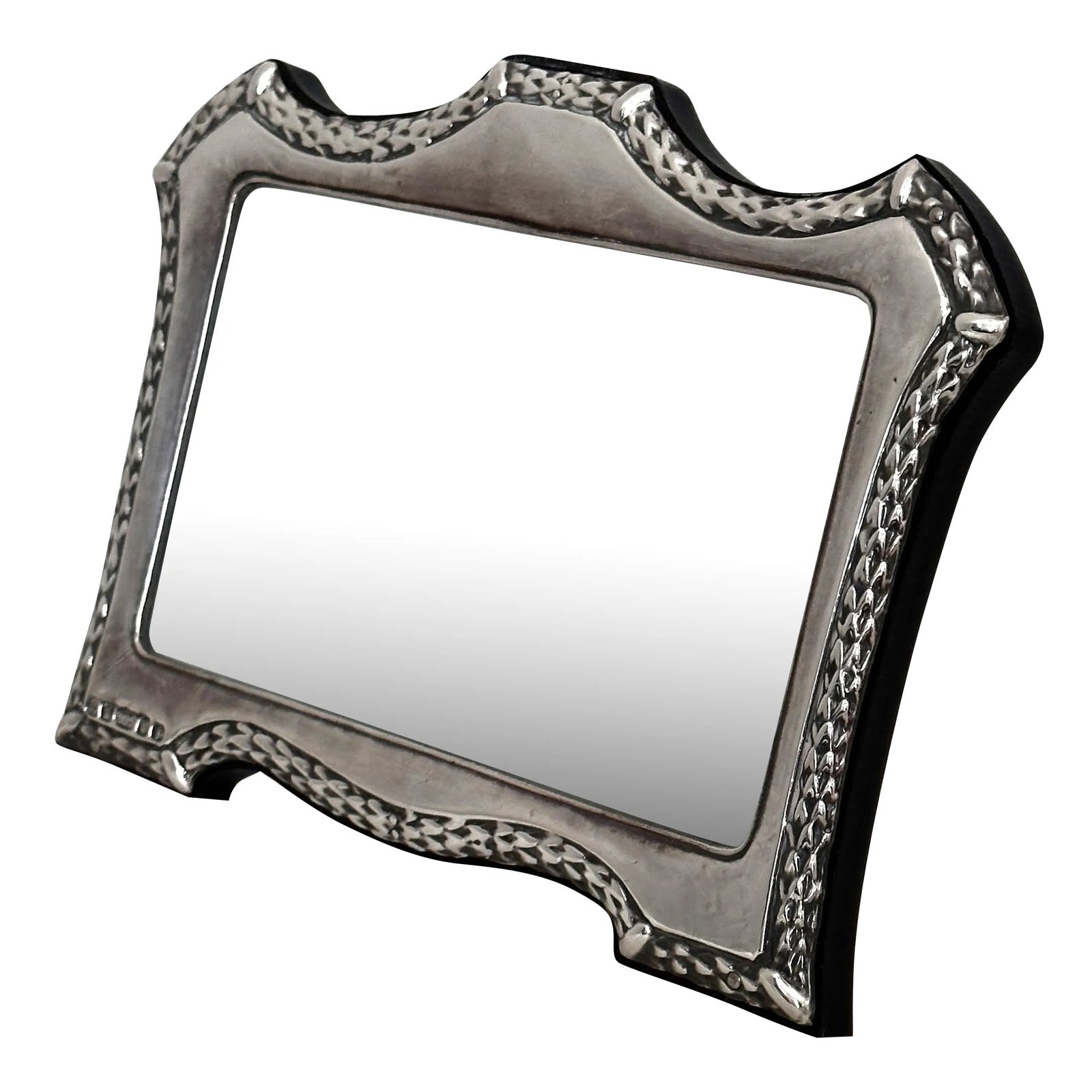 2010 English Sterling Silver Rectangular Photo Picture Frame | Chairish