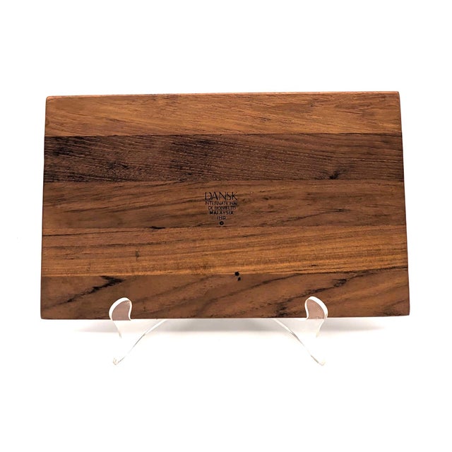 Vintage Dansk Teak Wood Grate / Lattice Bread Cutting Crumb Board and ...