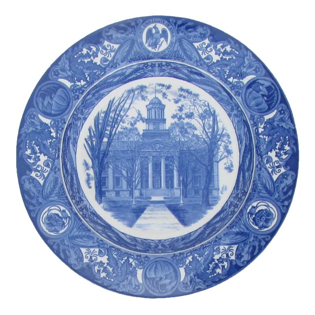 Wedgewood Blue & White Transferware Architectural Plates, Set of 3 ...