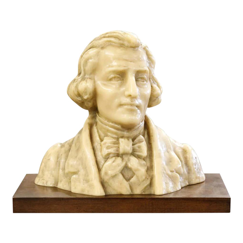 Fine Wax Bust of Franz Liszt by French Sculptor Paul Gaston Deprez ...