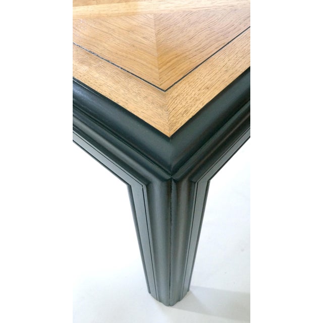 1970s Parquet Top Lane Side Table | Chairish