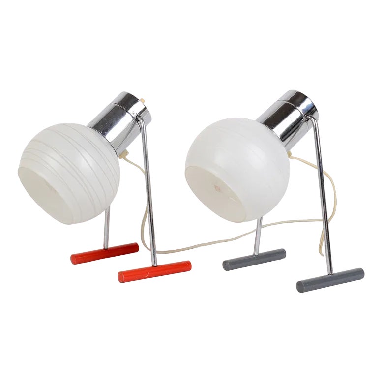 Mid-Century Space Age Table Lamps from Drupol, 1960s, Set of 2 | Chairish