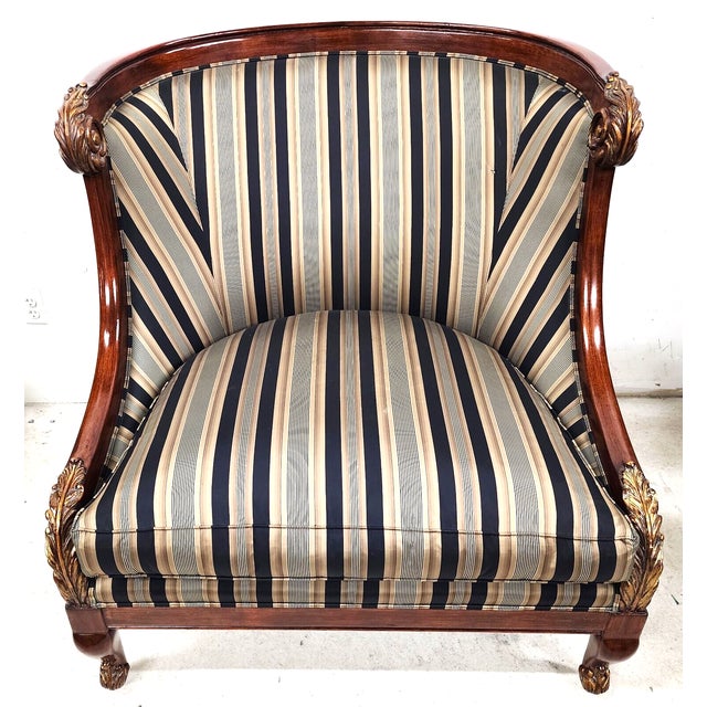 Lounge Settee Chair by Marge Carson | Chairish