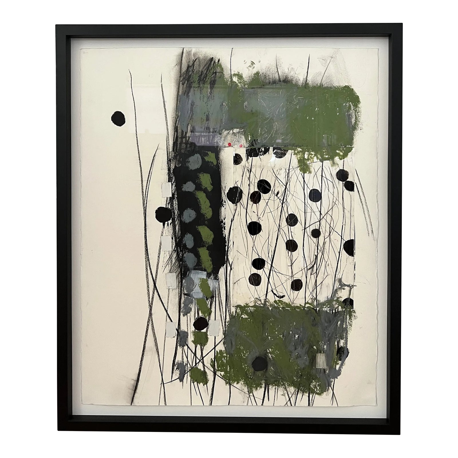 "Grass Five" Contemporary Modern Abstract Botanical Collage by Lisa ...