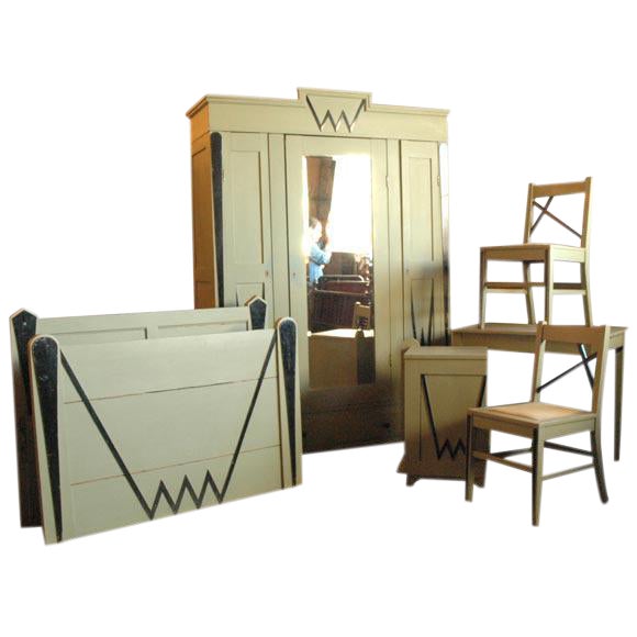 Austrian Deco Bedroom Set - 6 Pieces | Chairish