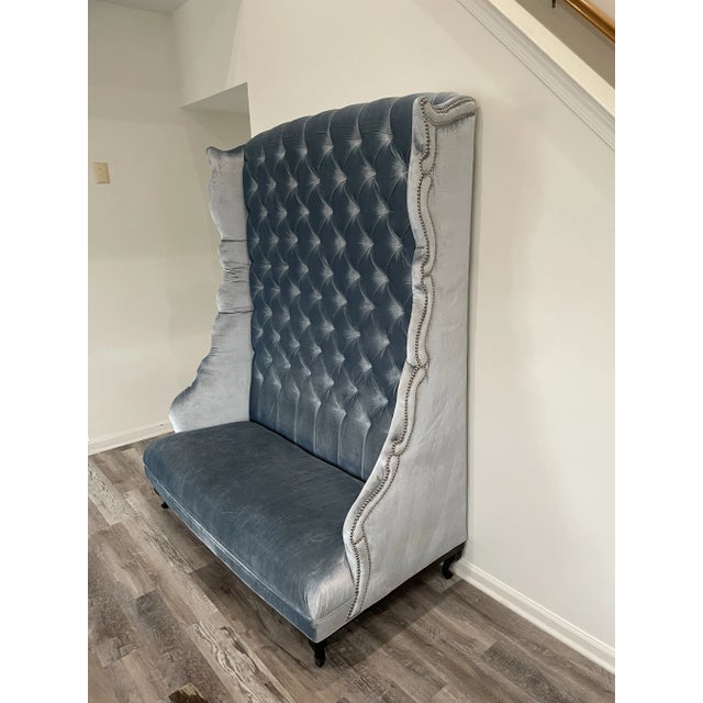 Margot Velvet Tufted Banquette From Haute House | Chairish
