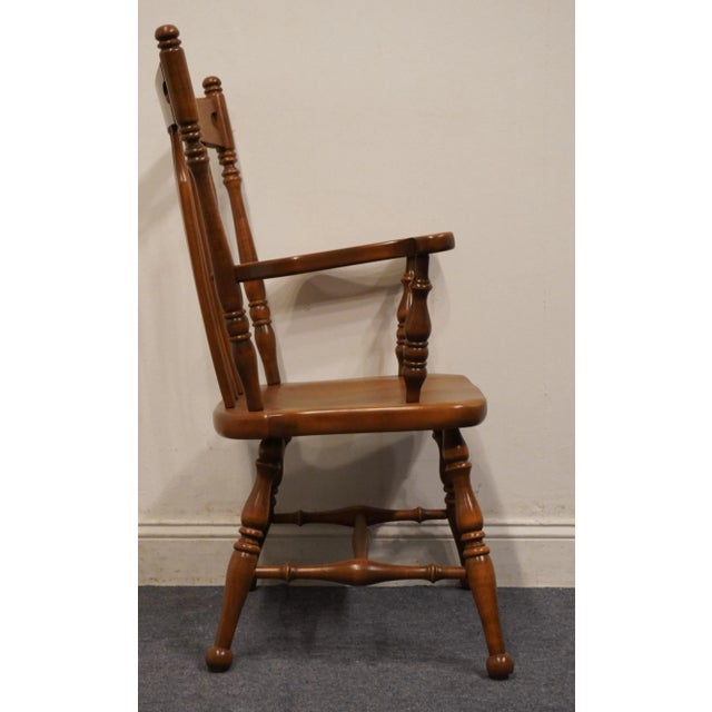 Ethan Allen Heirloom Nutmeg Maple Colonial Early American Arrowback ...