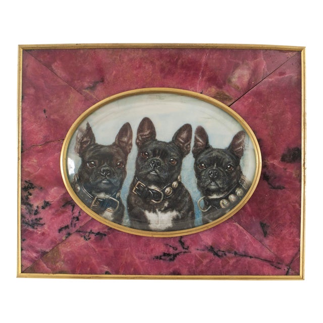 Russian Bull Dog Watercolor Painting | Chairish