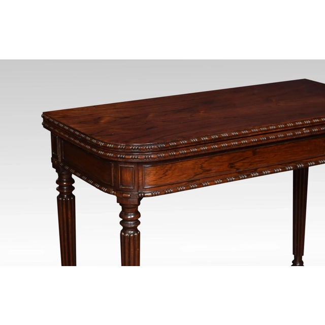 Regency Rosewood Card Table | Chairish